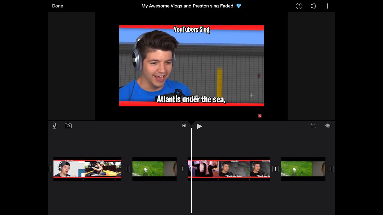 My Awesome Vlogs and Preston sing Faded - Behind the Scenes! 🍩 - YouTube