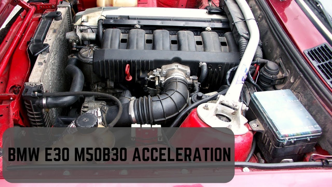BMW E30 M50B30 24V Stroker acceleration / Разгон строкерa М50Б30 в ...