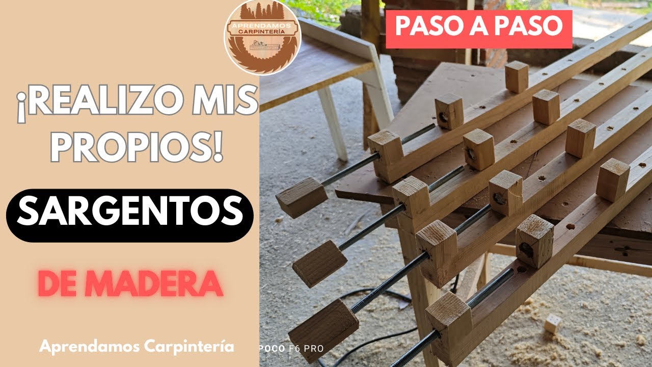 TUTORIAL!! Te enseño hacer sargentos de madera caseros y rápidos. - YouTube