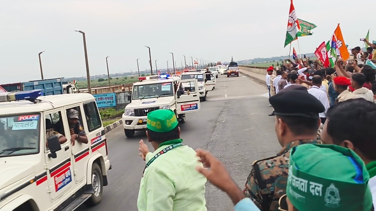 Rahul Gandhi Dehri barun over bridge... Aurangabad Bihar. @rahulgandhi ...