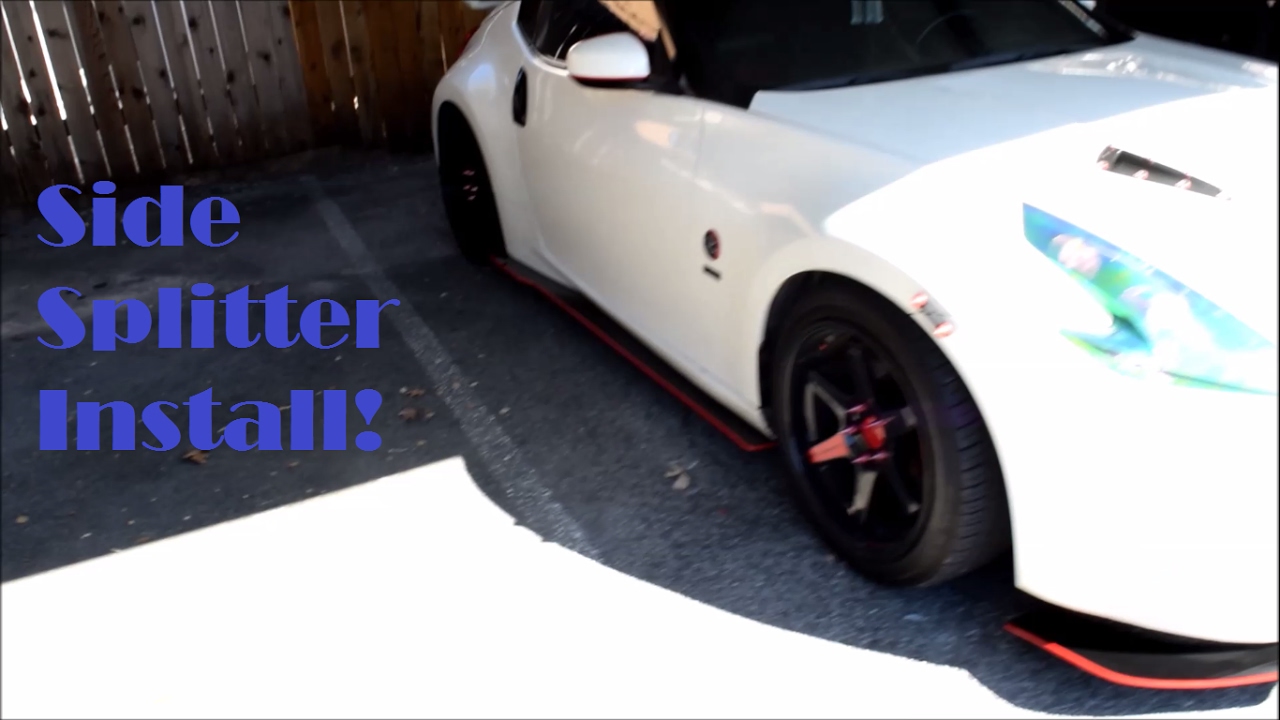 Installing Side Splitters on the 370z! - YouTube