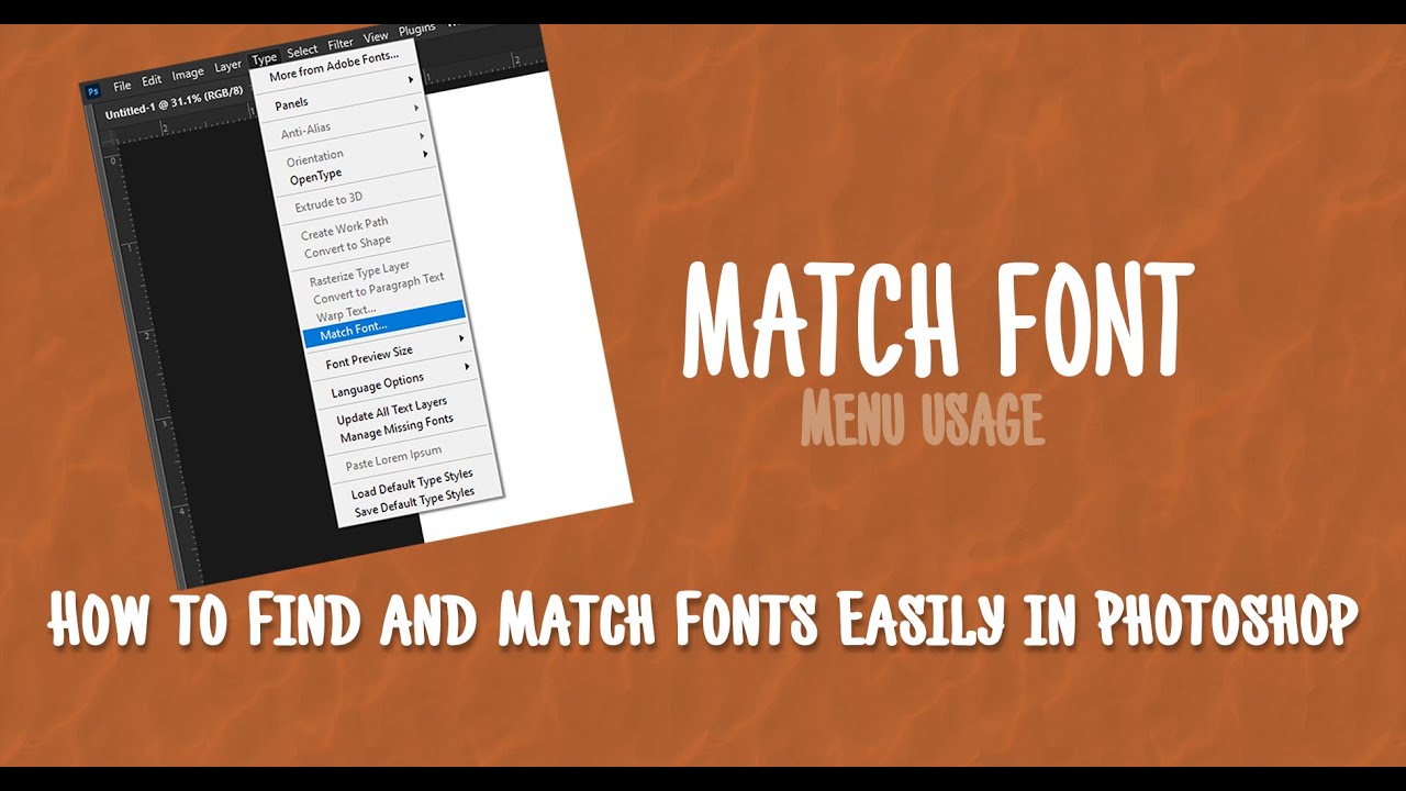 How to Find and Match Fonts Easily in Photoshop |படங்களில் உள்ள ...