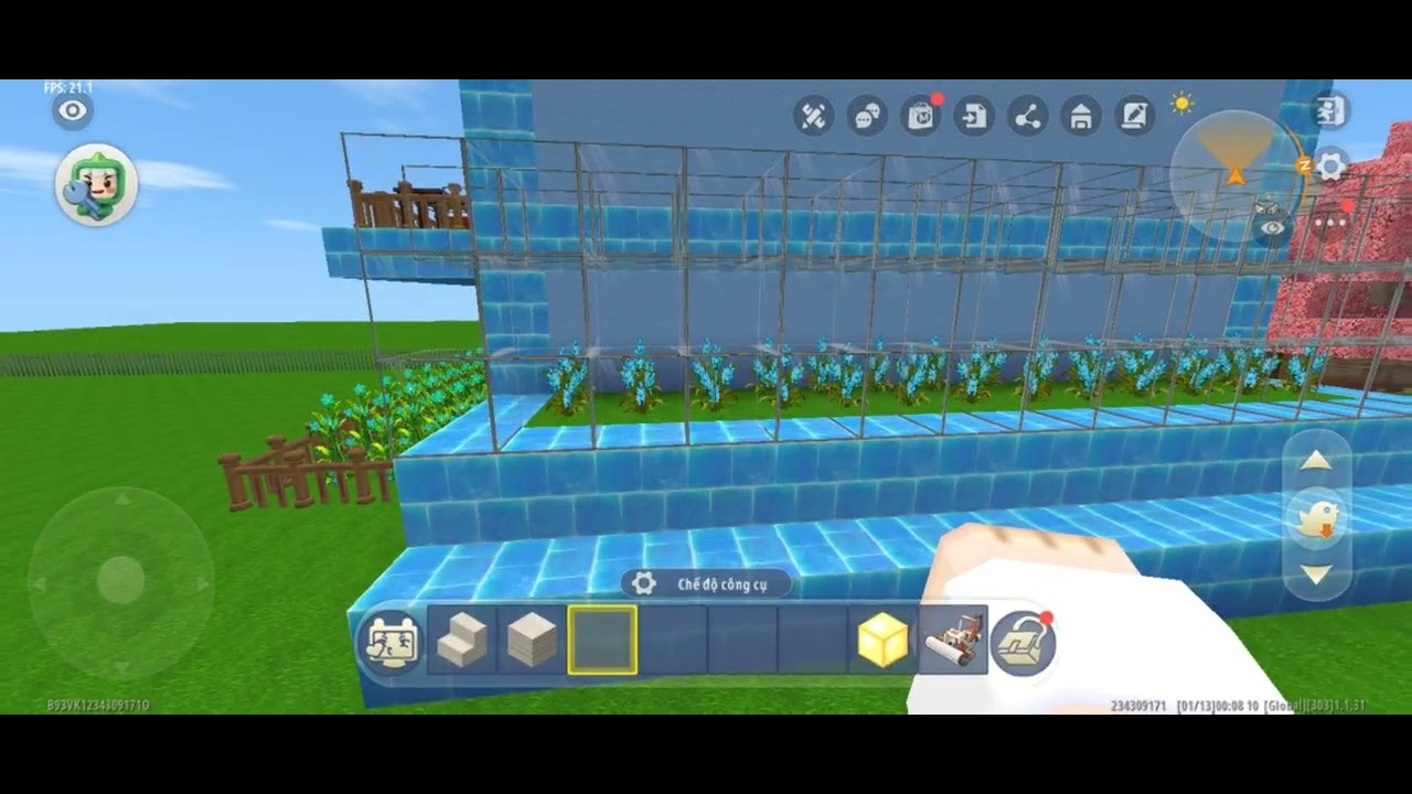 đang xây công trình trông mini world đón tết #miniworld#cathingocchau ...