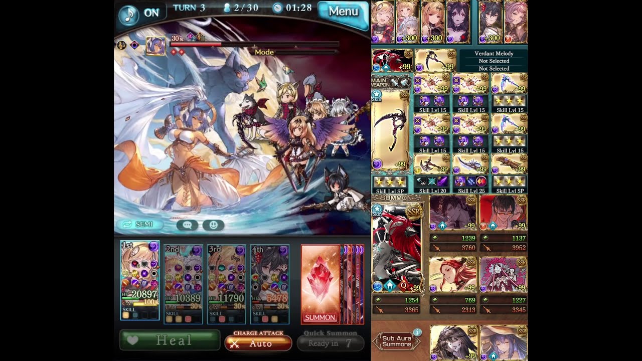 [Granblue Fantasy] Dark GW NM150 Magna 5B1S 3T / [グラブル] 光古戦場 150HELL マグナ 5ポチ1召喚 3ターン - YouTube