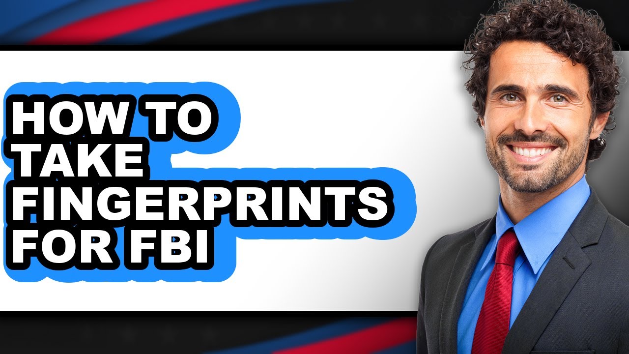 How to Take Fingerprints for Fbi (only Way) - YouTube