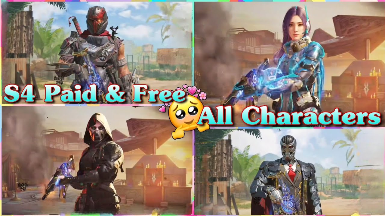 Codm all Free and Paid Characters in Season 4 | Codm Season 4 leaks 😍 ...
