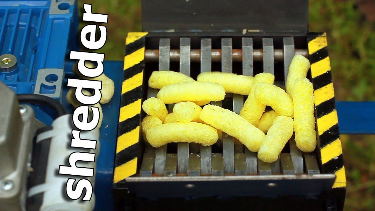 EXPERIMENT Shredding: Corn sticks, Marshmallows! - YouTube