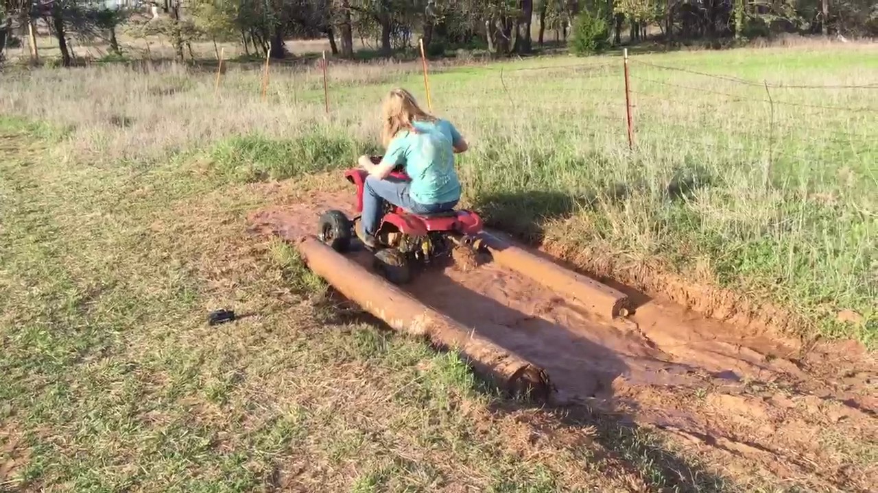 Playing in a little mud pit😂 - YouTube