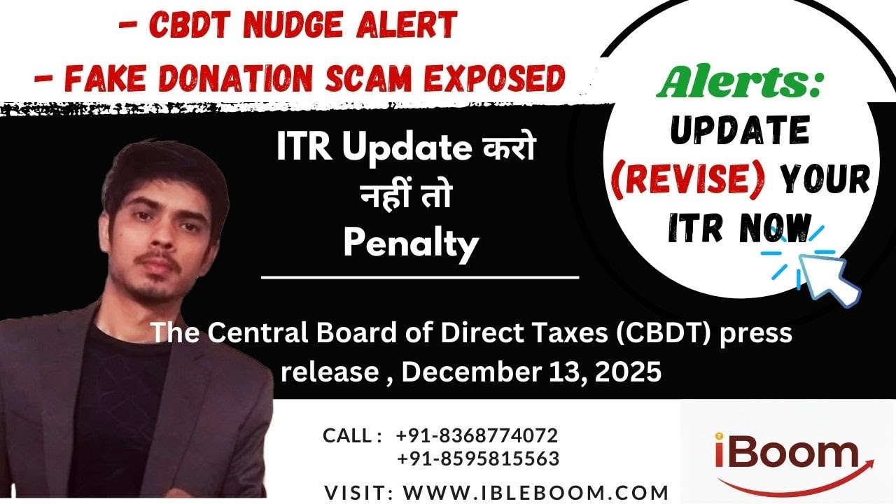 CBDT Cracks Down on Fake Tax Deductions (80G/80GGC) | NUDGE Campaign ...