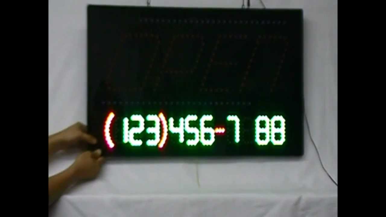 Product # L10 - OPEN LED Sign with Phone Number - YouTube