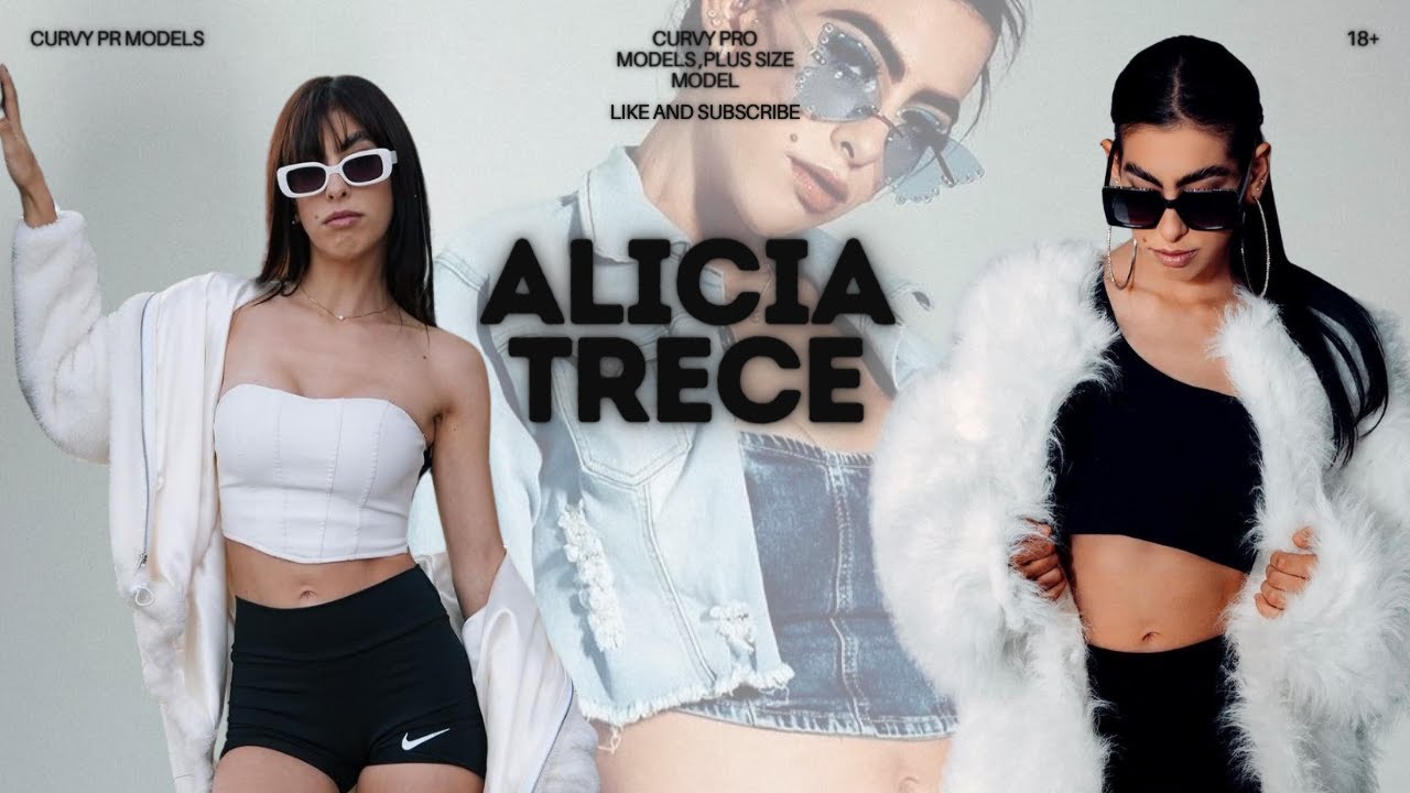 Alicia Trece ~ Curvy Plus Size Model ~ Bio & Facts - YouTube