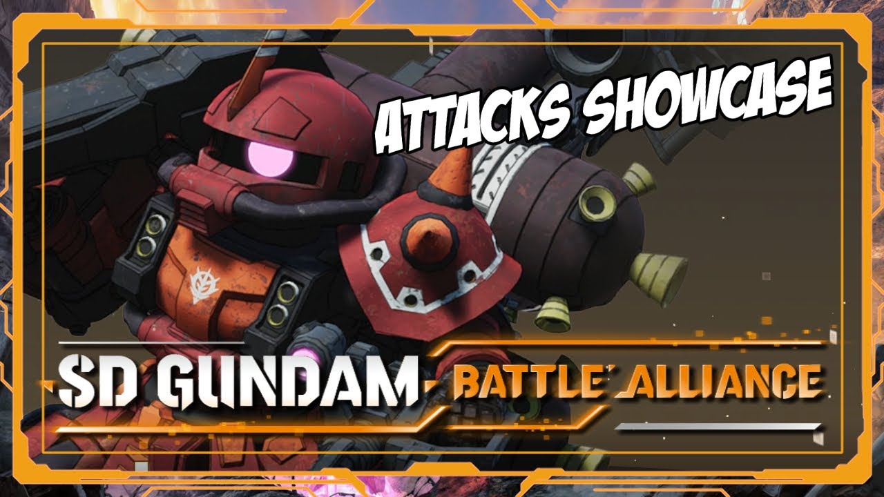 SD Gundam Battle Alliance - Psycho Zaku Attacks Showcase - YouTube