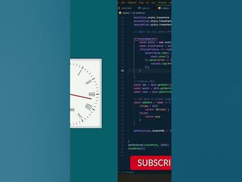 retro clock with JavaScript code #shorts #javascript # ...