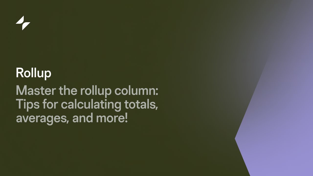 Rollups | Glide QuickTip - YouTube