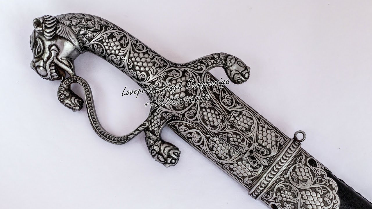 South style Dragon Hilt Set with Domascus Blade | 4k - YouTube