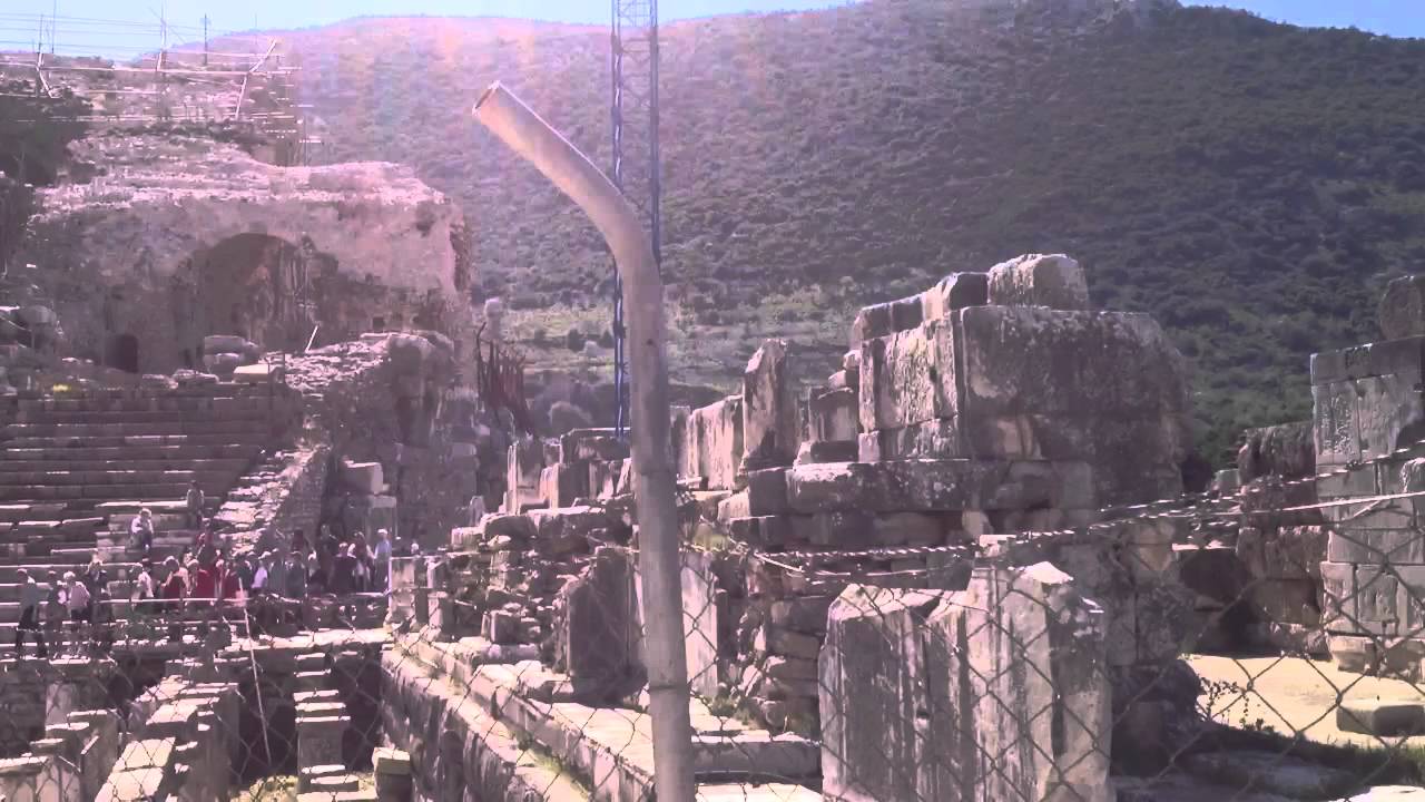 Great Amphitheater and ruins of Ephesus - YouTube