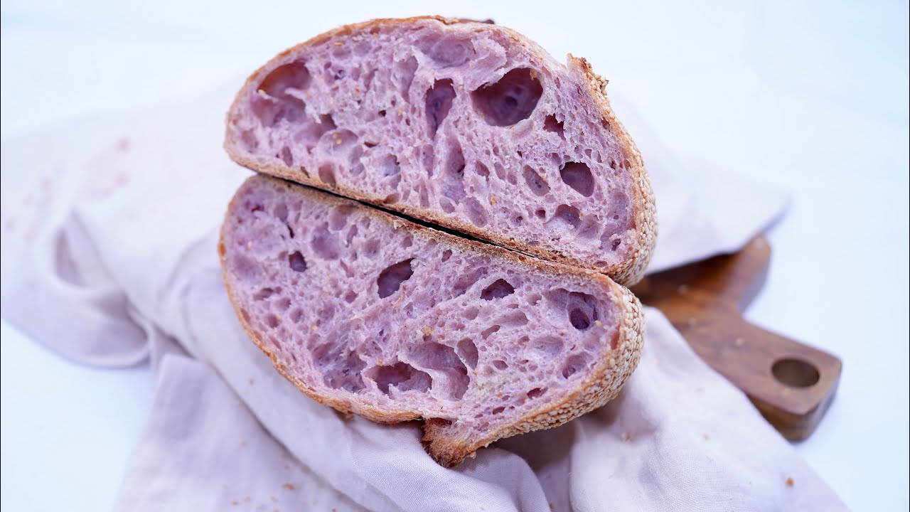 Best Purple Sourdough Bread Recipe || Bread with starter - YouTube