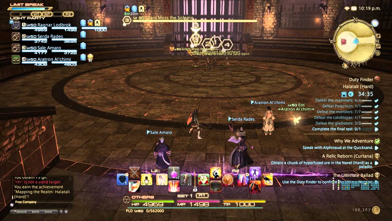 Final Fantasy XIV Cristallo Antico Halatali(Hard) part IV - YouTube