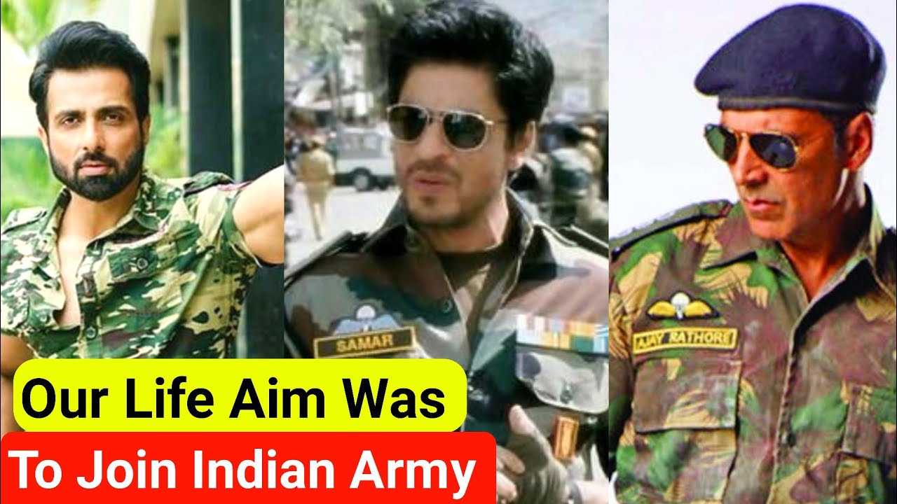 Bollywood Actors Who Wants To Join Indian Army - Only Bollywood - YouTube