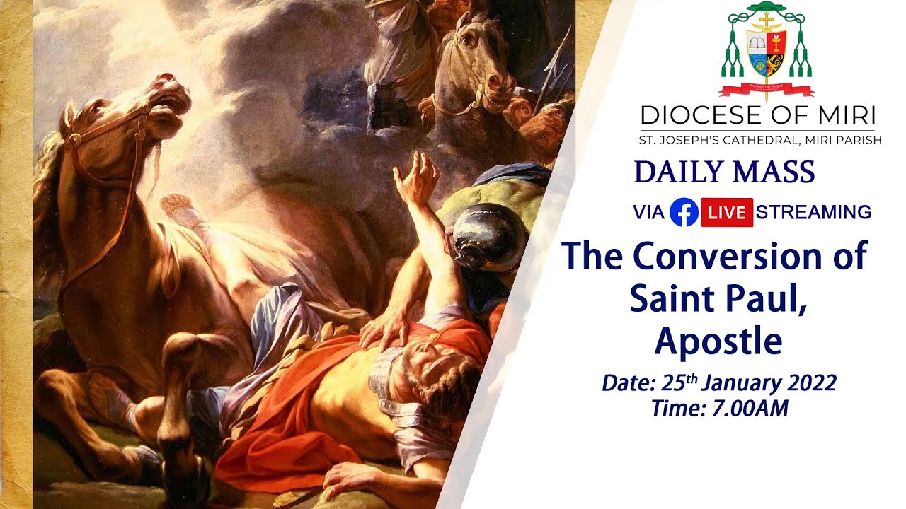Daily Mass - The Conversion of St Paul, The Apostle, feast. - YouTube