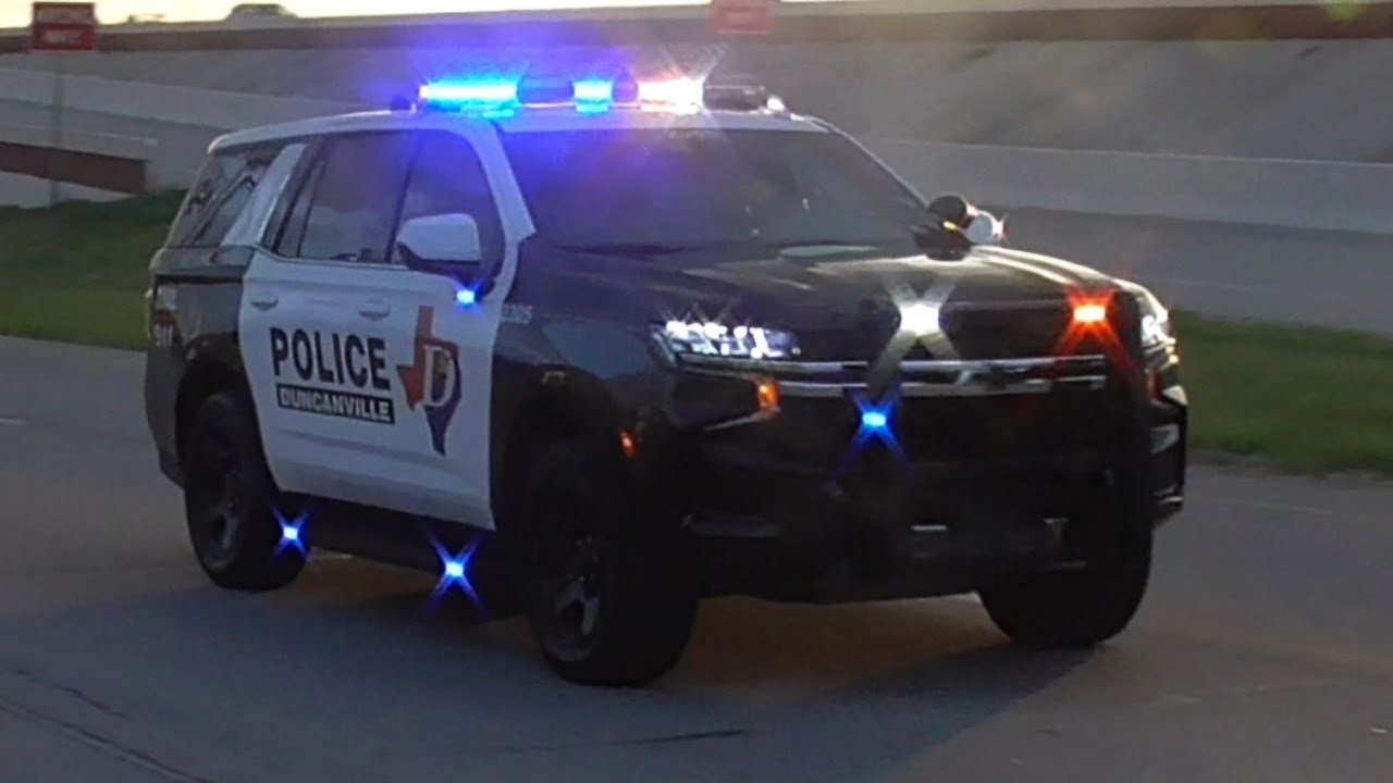 Duncanville Police Tahoe Responding Code 3! - YouTube