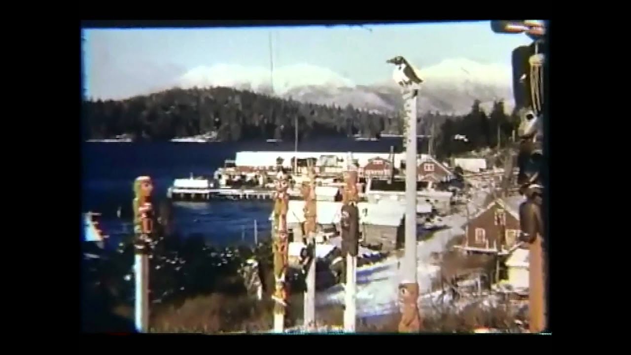 Ed Bilderback - Klawock, Alaska 1953 (Totem poles in color) - YouTube