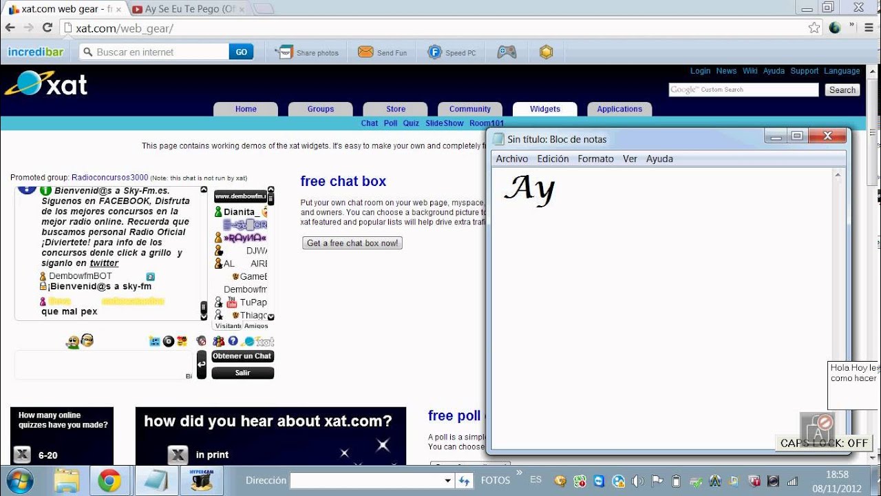 Como crear un Chat con Radio Parte (1) - YouTube