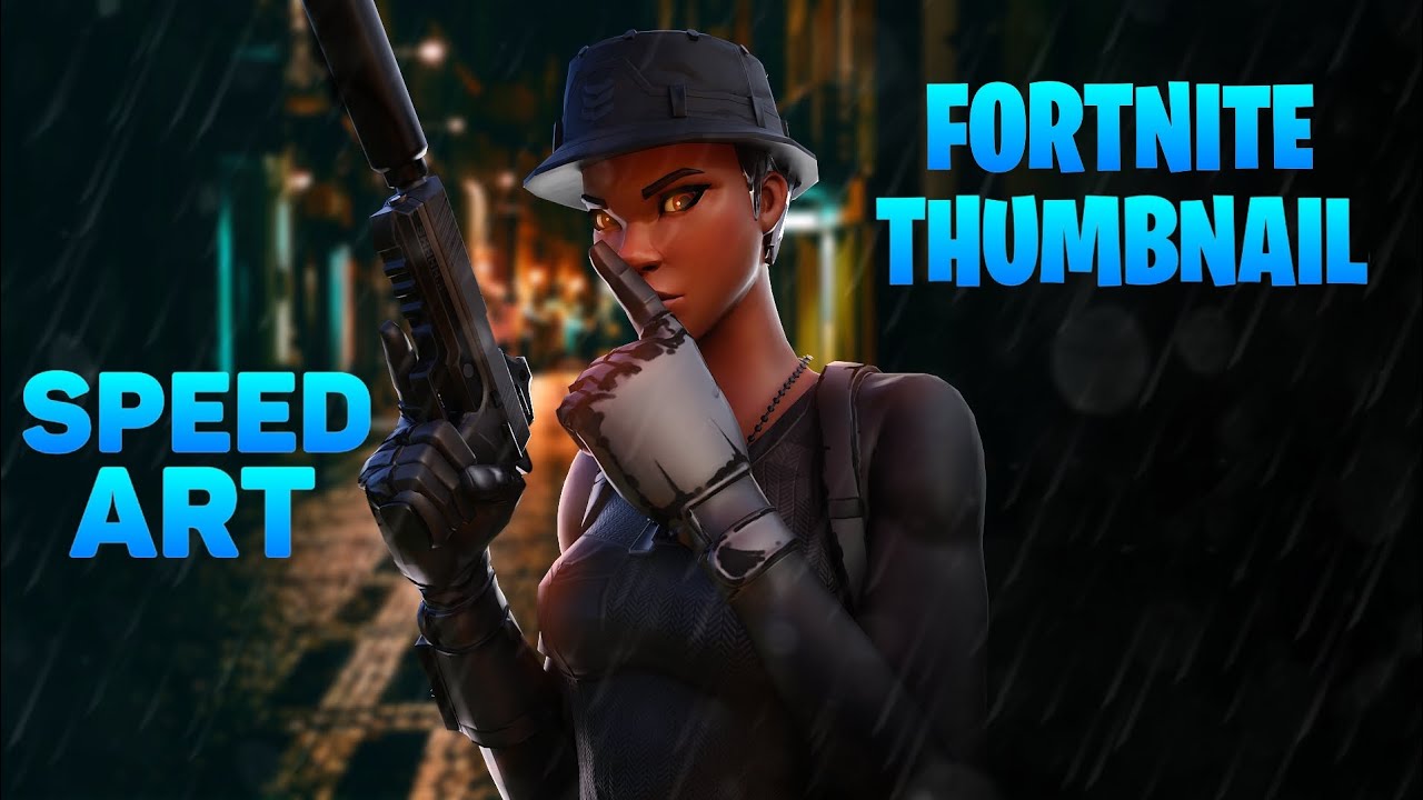 FORTNITE THUMBNAIL SPEED ART! (PS TOUCH) - YouTube