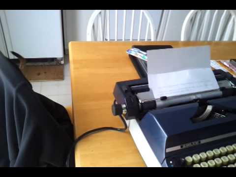 Adler Satellite Electric Typewriter - YouTube