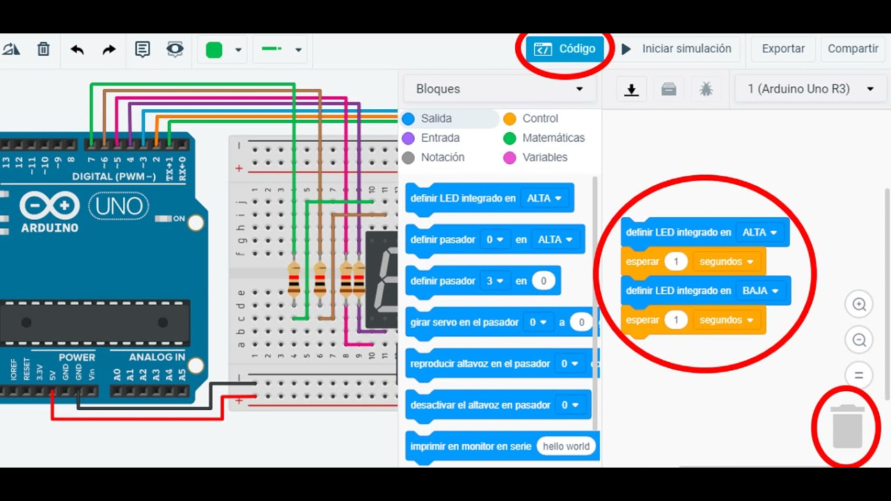 Como Construir Un Contador Decádico con Arduino UNO - YouTube