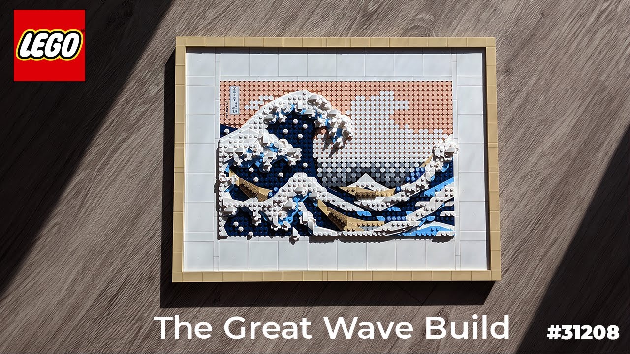 Hokusai – The Great Wave LEGO Timelapse build - YouTube