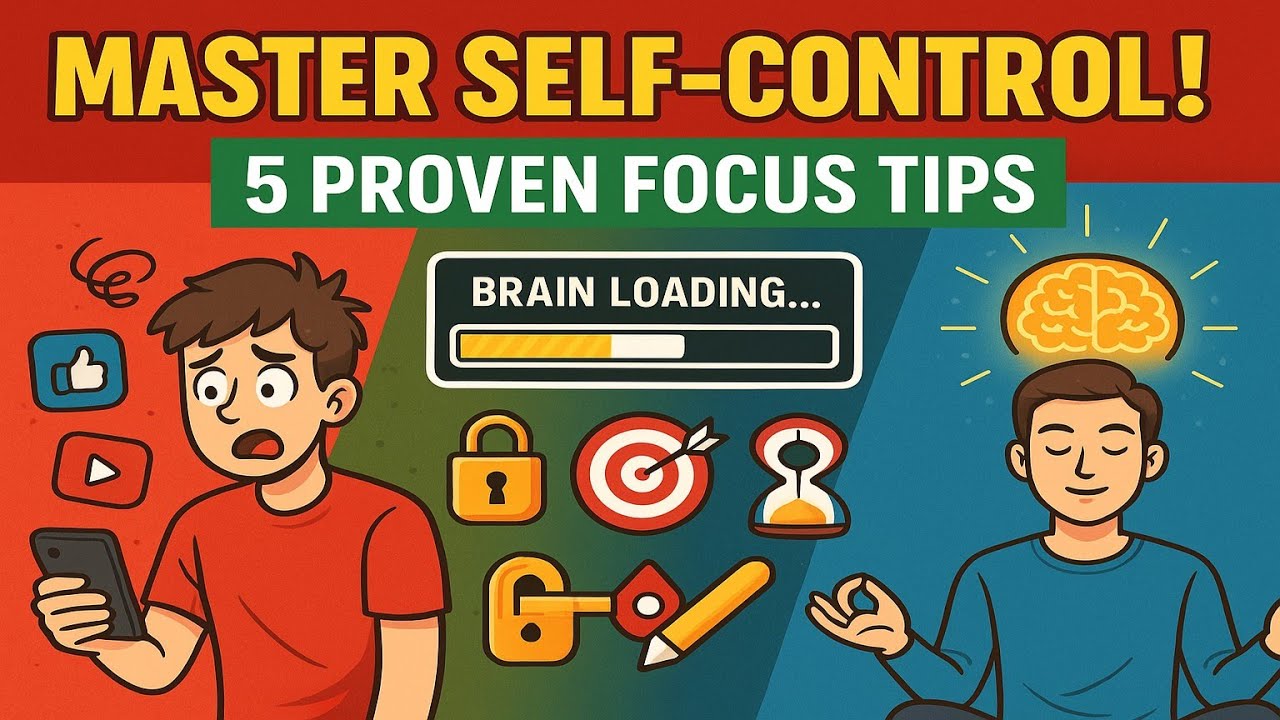 5 proven tips to develop self control and stay focused - YouTube