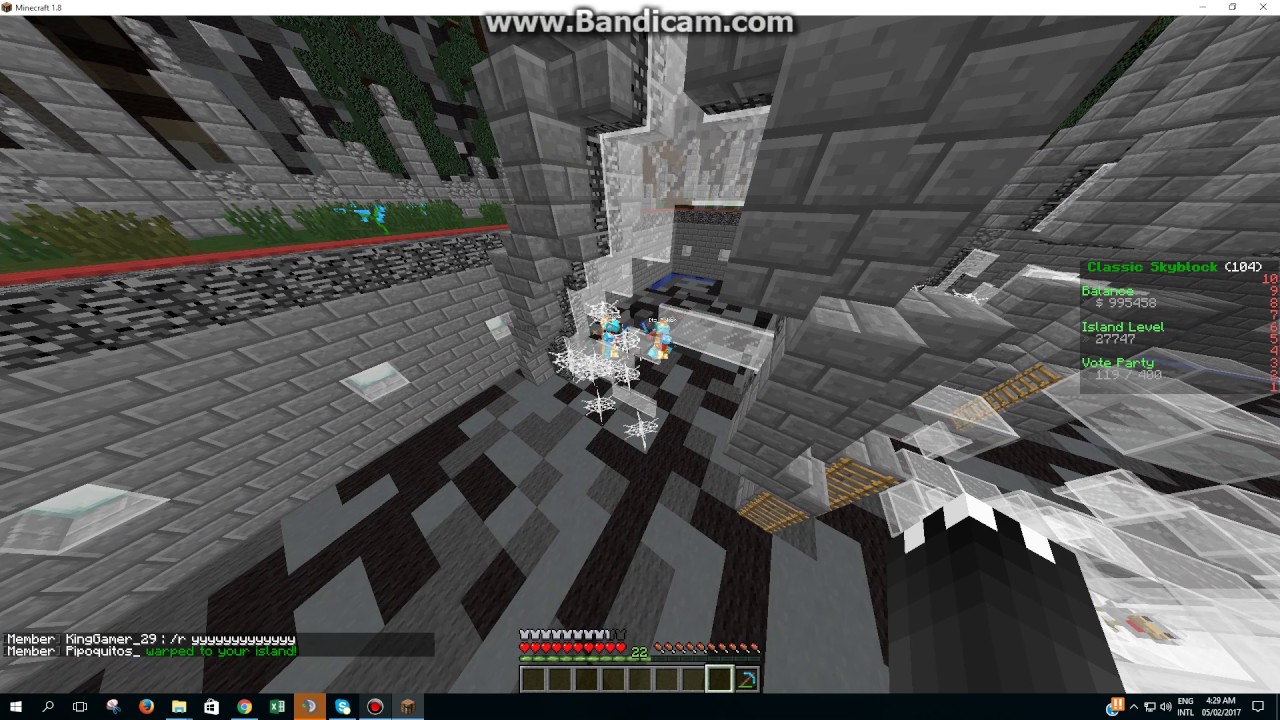 Hacker in warp pvp - Classic Skyblock | PIka-network - YouTube