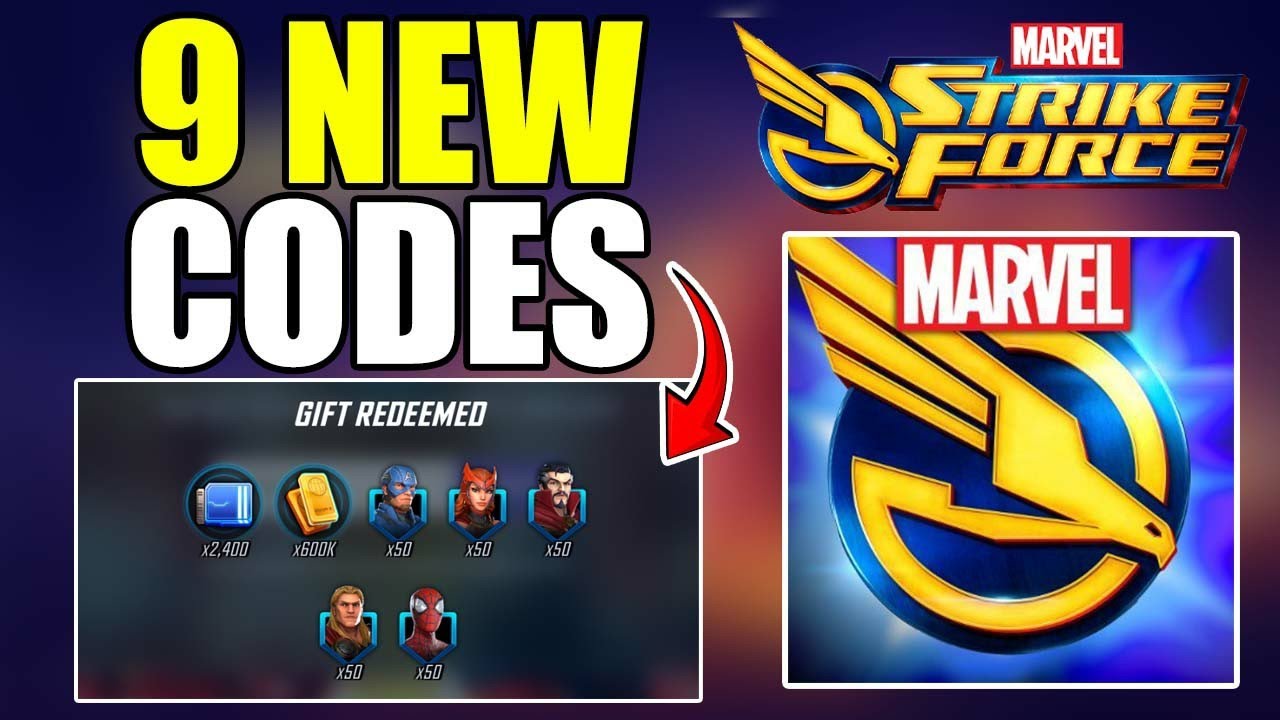 MARVEL STRIKE FORCE CODES 🆕 HOW TO REDEEM CODES IN MARVEL STRIKE FORCE - YouTube