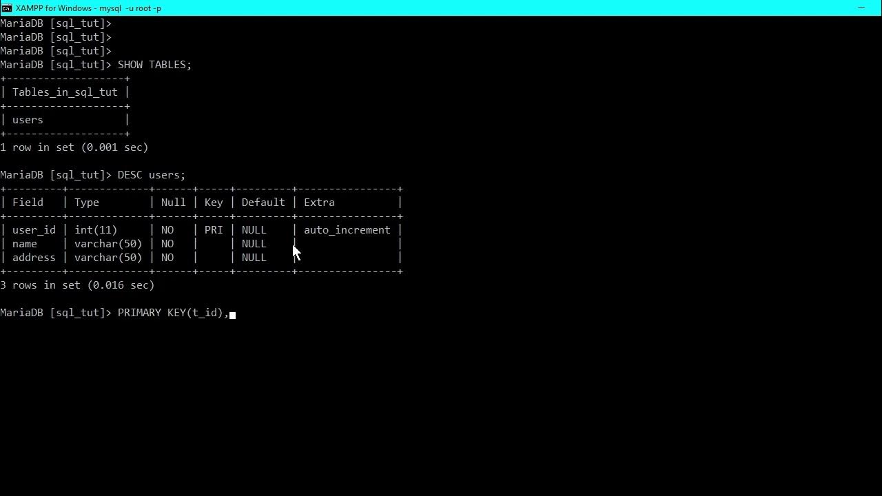 [BISAYA TUTORIAL] - HOW IMPLEMENT OR USE FOREIGN KEY | XAMPP CONTROL PANEL | MYSQL | SQL | PART ...