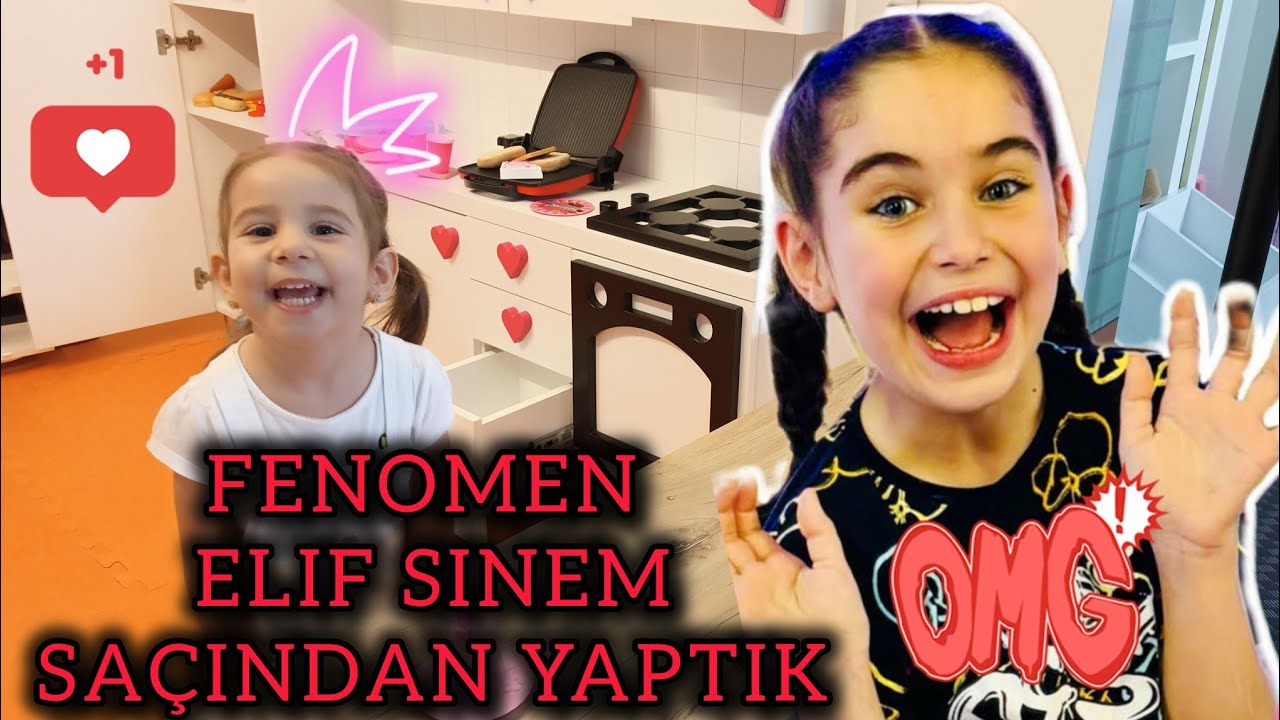 ELİF SİNEM saçlarından yaptık⁉️ GIDIKLAMA @elifsinemtv @Sinemoyundatv ...