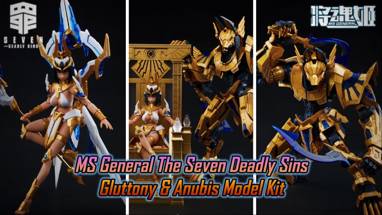 MS General - The Seven Deadly Sins Gluttony & Anubis Model Kit - YouTube