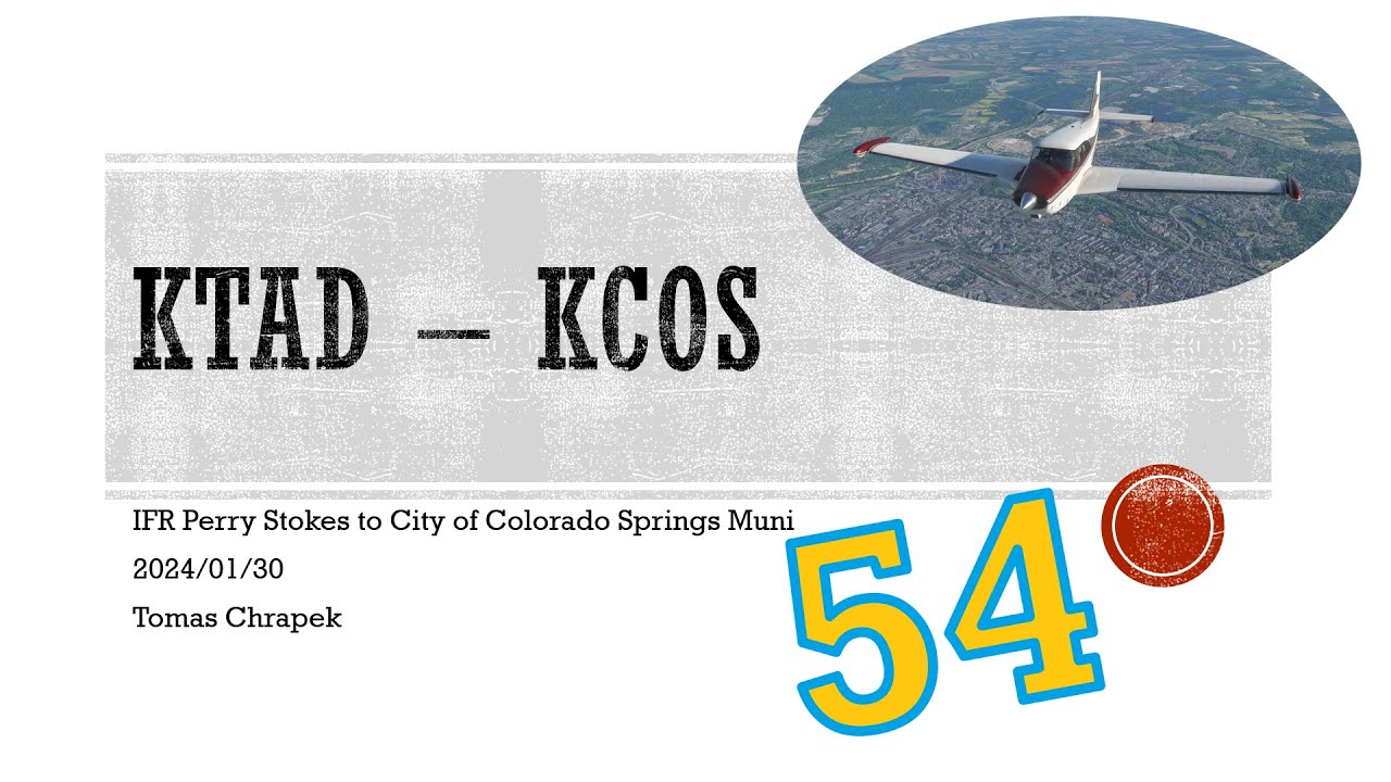 Group Flight 054 | RNP approach | IFR KTAD to KCOS - YouTube