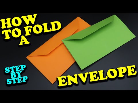 Bir Zarf Nasıl Katlanır. Tutkalsız Origami Zarfı Nasıl Yapılır