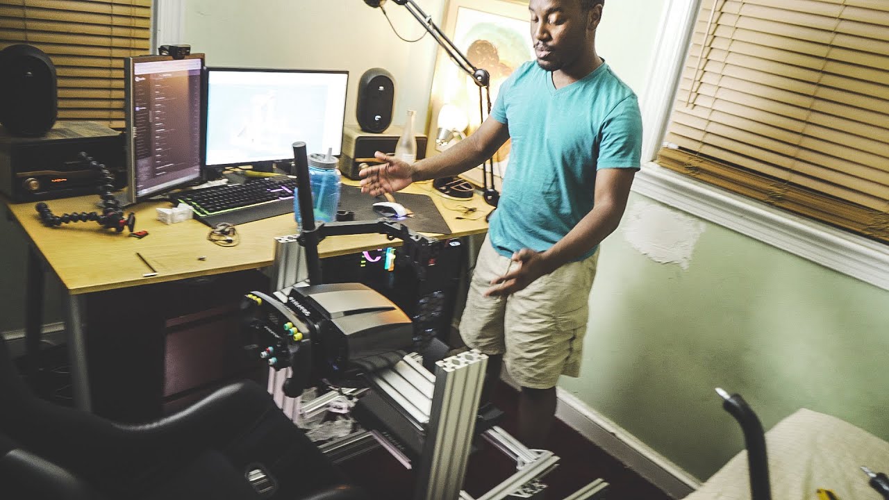 Building my own 8020 iRacing Sim Rig! - YouTube