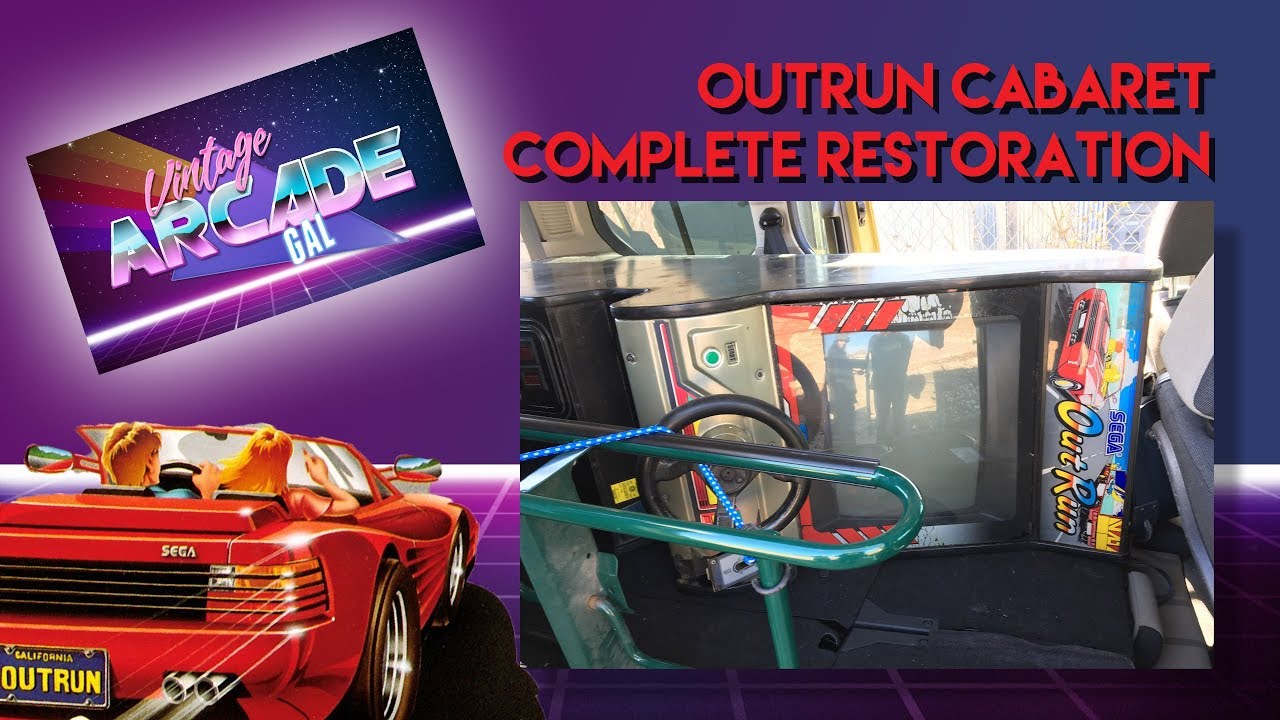 Out Run Arcade Cabaret Cabinet, Full Restoration Sega 1986 - YouTube
