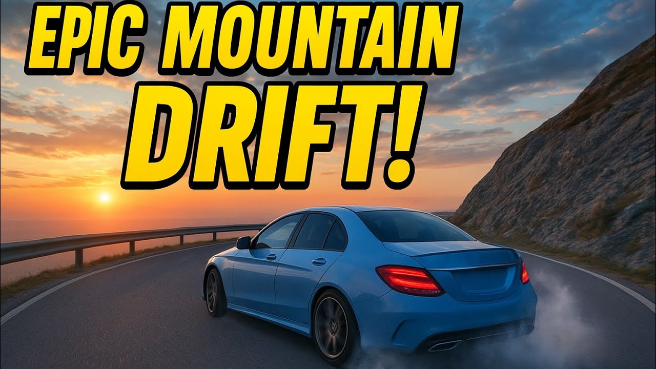 "Beautiful Sunset Drift on Dangerous Roads 🌄 | Ultra Realistic Car Game ...