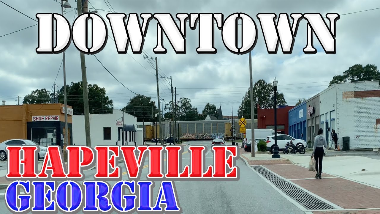 Hapeville - Georgia - 4K Downtown Drive - YouTube