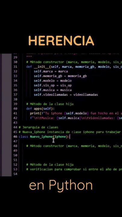 Jerarquía de clases en Python #python #programacion #aprenderpython - YouTube