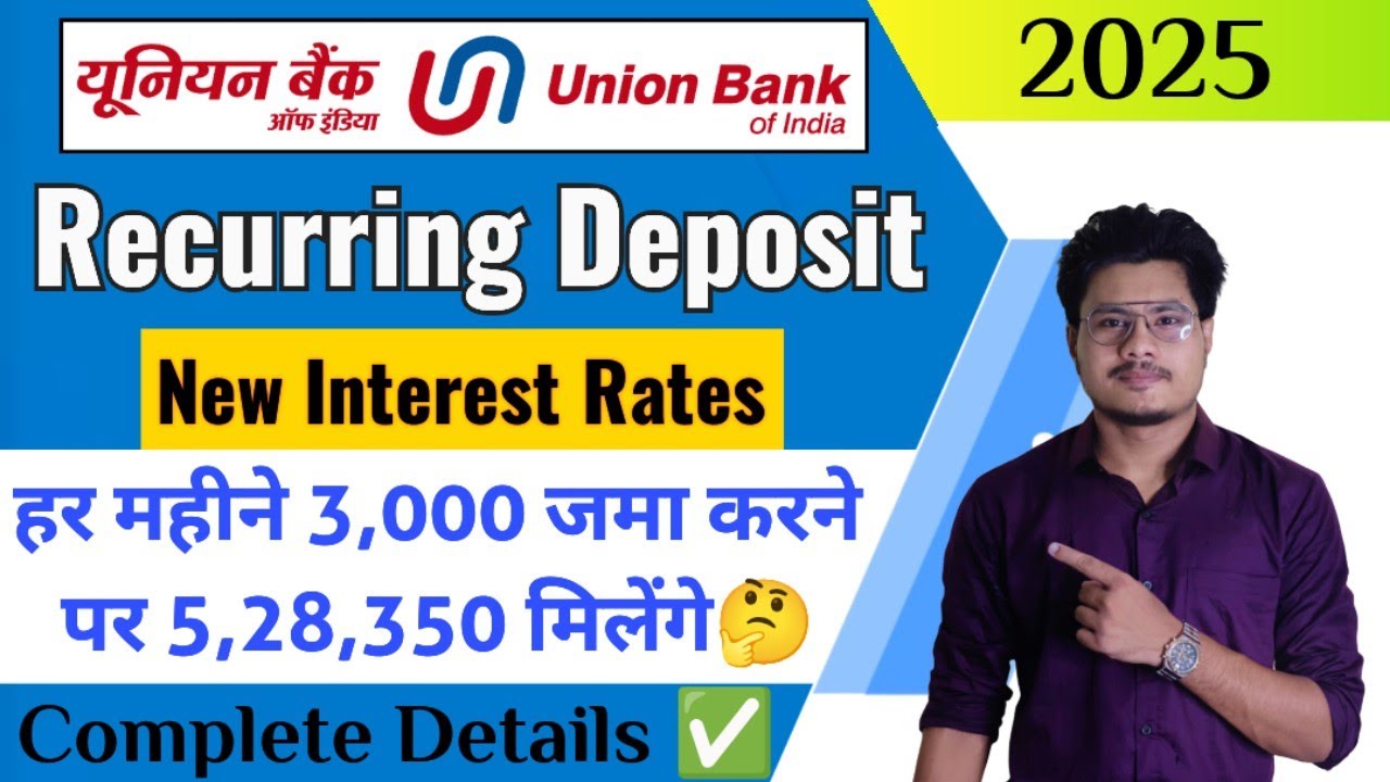 Union Bank Of India Recurring Deposit Plan 2025 | Union Bank Of India ...