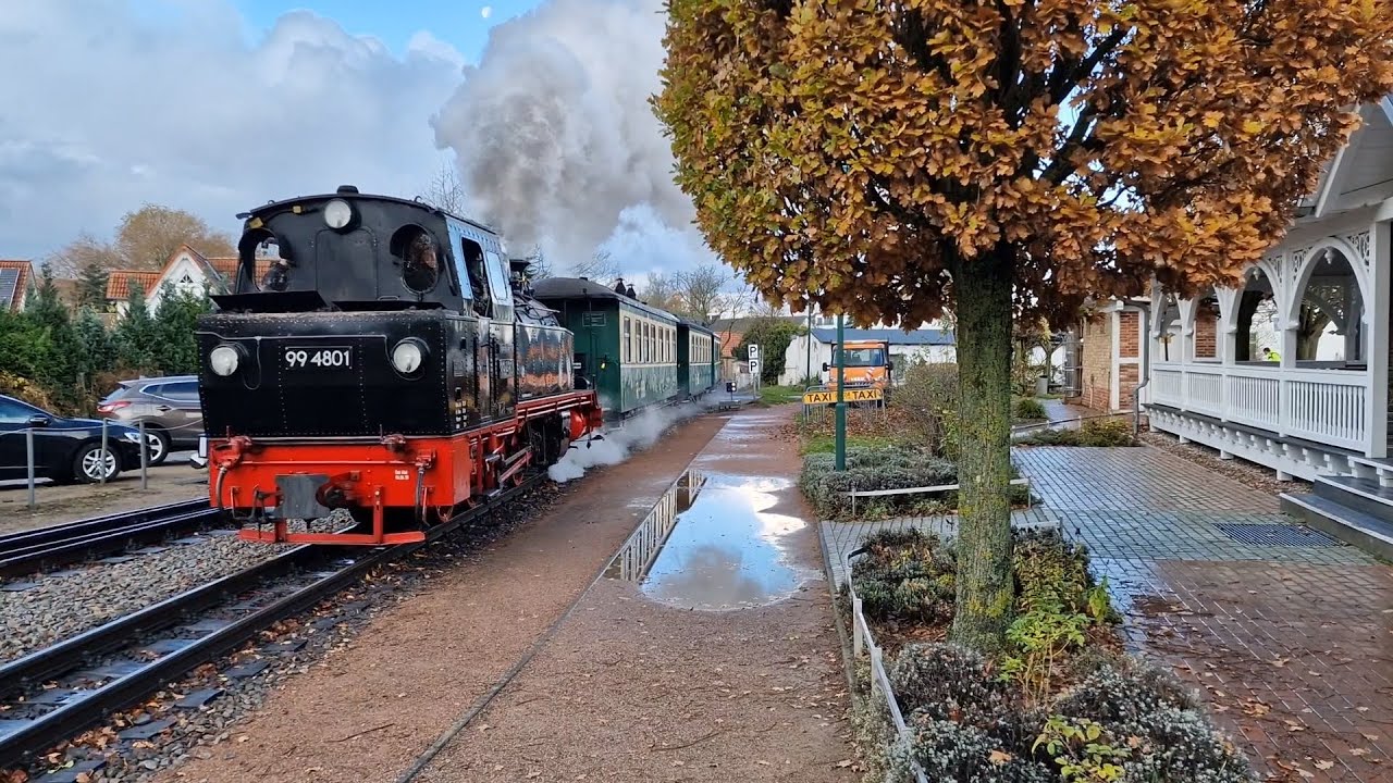 Der " Rasende Roland 🚂 Rügen 🔭 November 2024 🚂 Lokführer Sandro Mayer 😎 Video Clips - YouTube