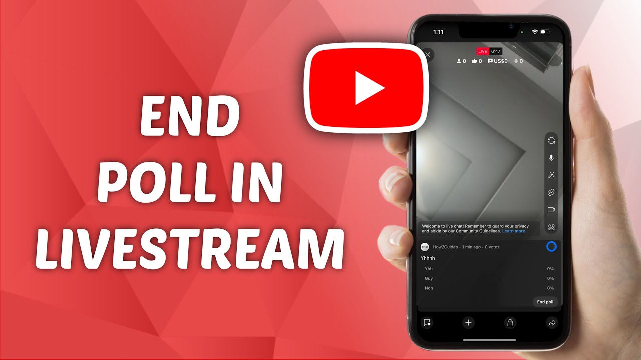 How to End Poll in YouTube Live Stream - YouTube