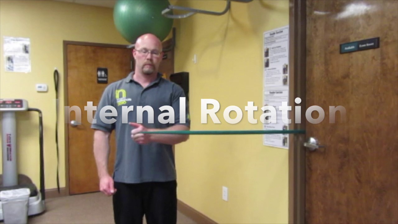 Shoulder Stretches with Elastic Band - YouTube
