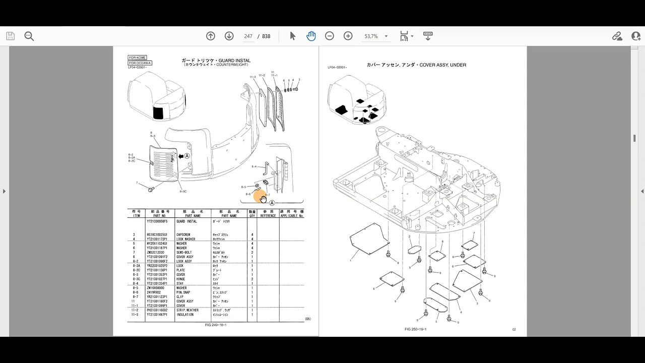 Kobelco SK80MSR-1E, SK80CS-1E, SK80MSR-1ES Parts Manual - YouTube
