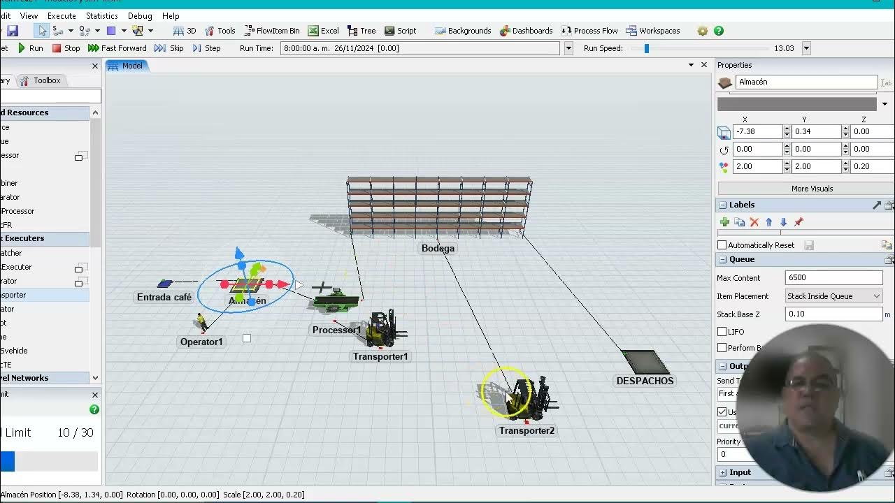 Flexsim Paso 4 Modelos y simulación - YouTube
